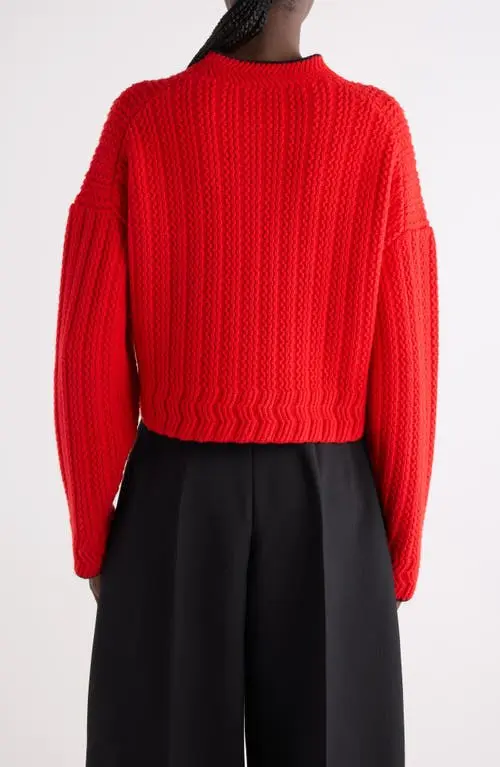 Chloé Logo Heart Wool & Cashmere Cardigan