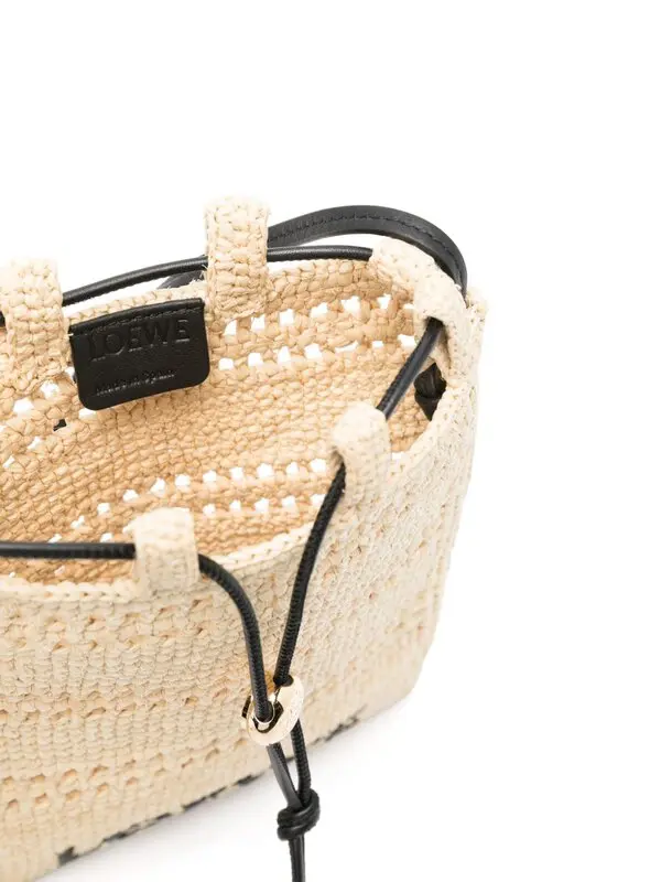 Loewe Rafia Drawstring Pocket Mini Bag