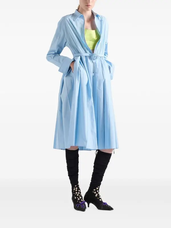 Prada Popeline Cotton Midi Dress