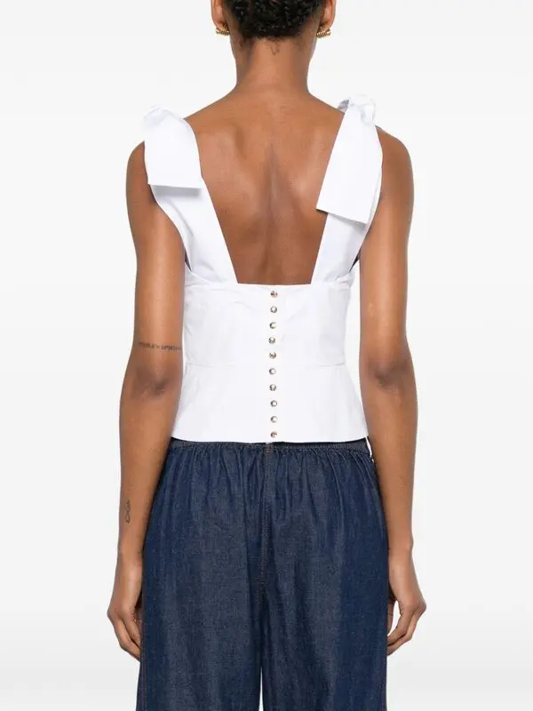 Celine Cotton Bustier Top
