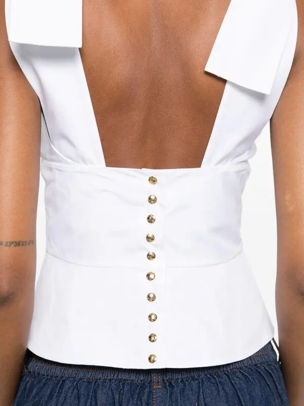Celine Cotton Bustier Top
