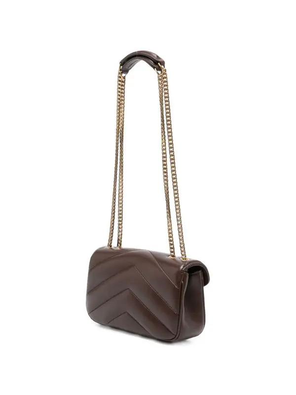Saint Laurent Loulou Mini Suede Leather Shoulder Bag - Multicolor
