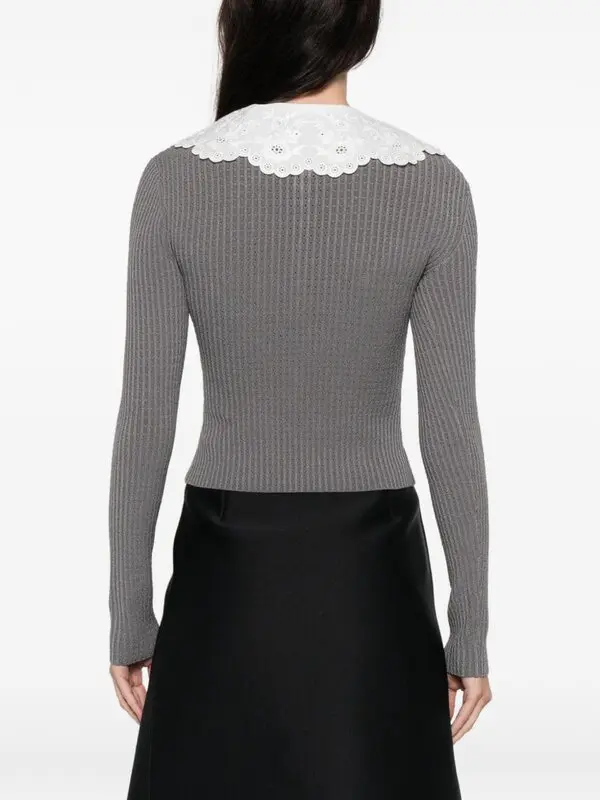 SELF-PORTRAIT Collar-detail Sweater