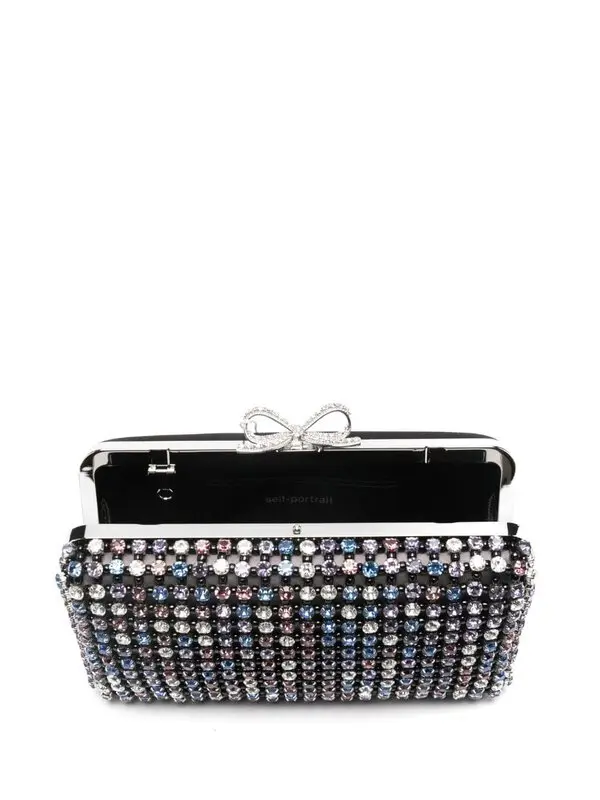 SELF-PORTRAIT Crystal Embellished Clutch