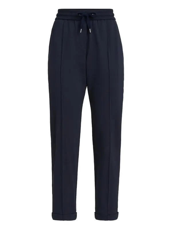 Brunello Cucinelli Cotton Drawstring Trousers - Multicolor