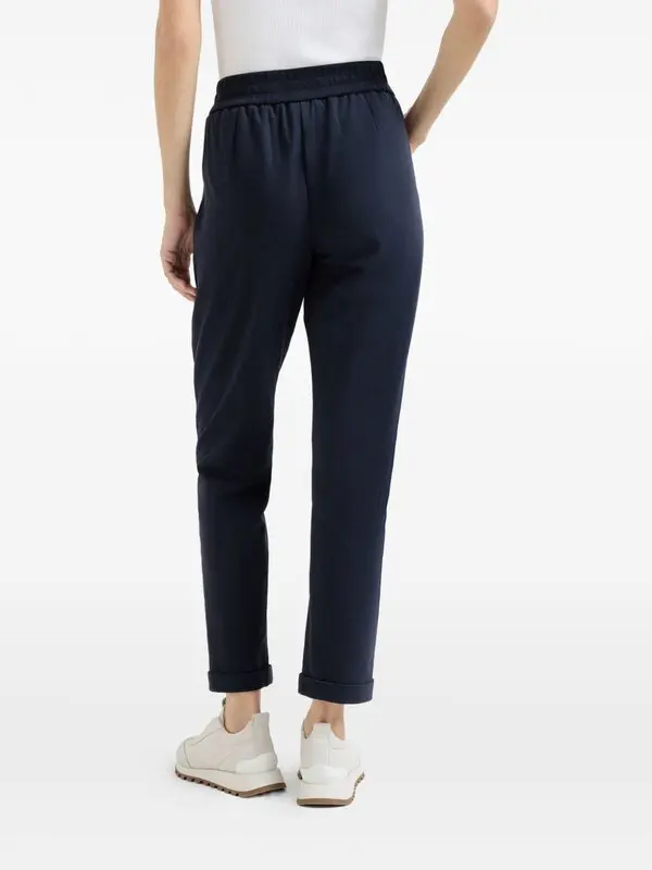 Brunello Cucinelli Cotton Drawstring Trousers
