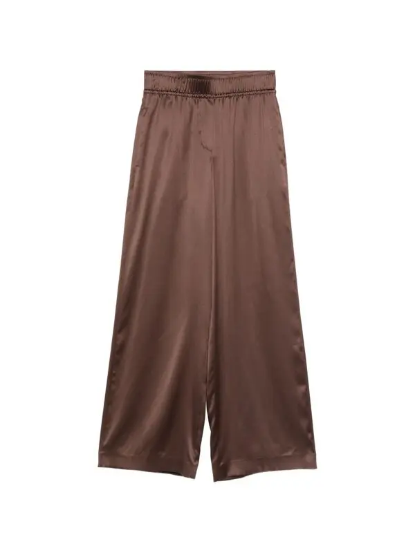 Brunello Cucinelli Silk Trousers - Multicolor