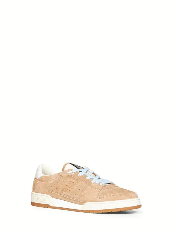 Fendi Beige Match Low-top Sneakers - Multicolor