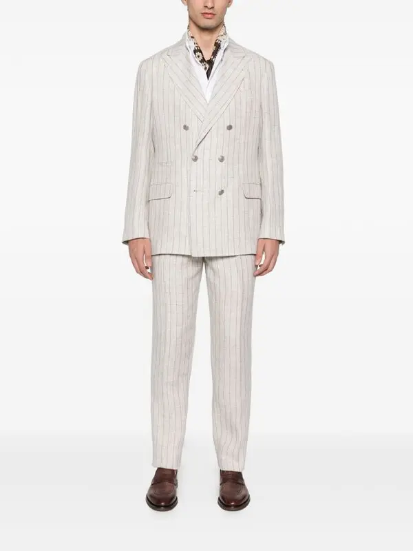 Brunello Cucinelli Linen Double-breasted Suit