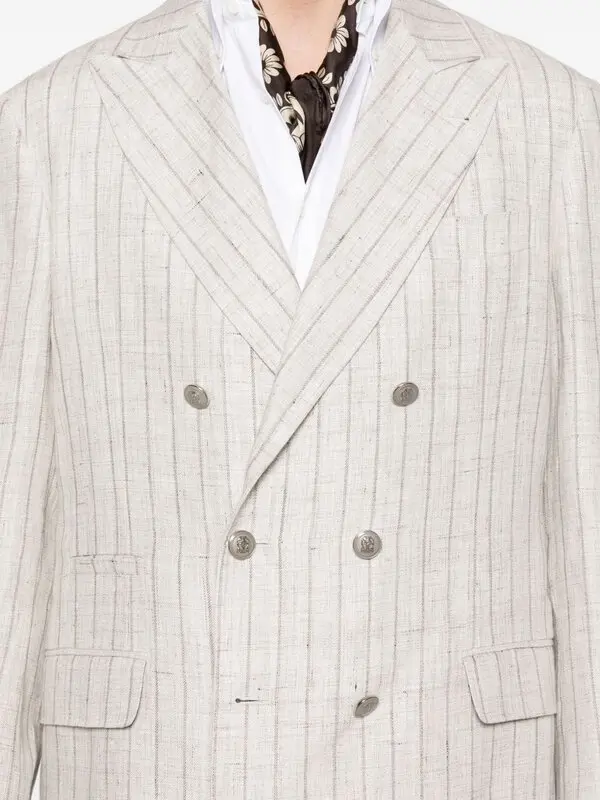 Brunello Cucinelli Linen Double-breasted Suit