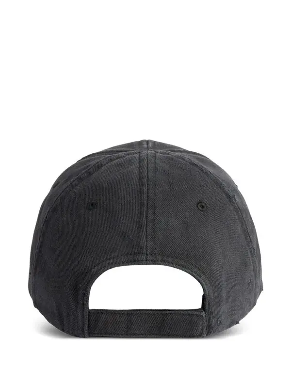 Balenciaga Logo Cotton Baseball Cap - Multicolor