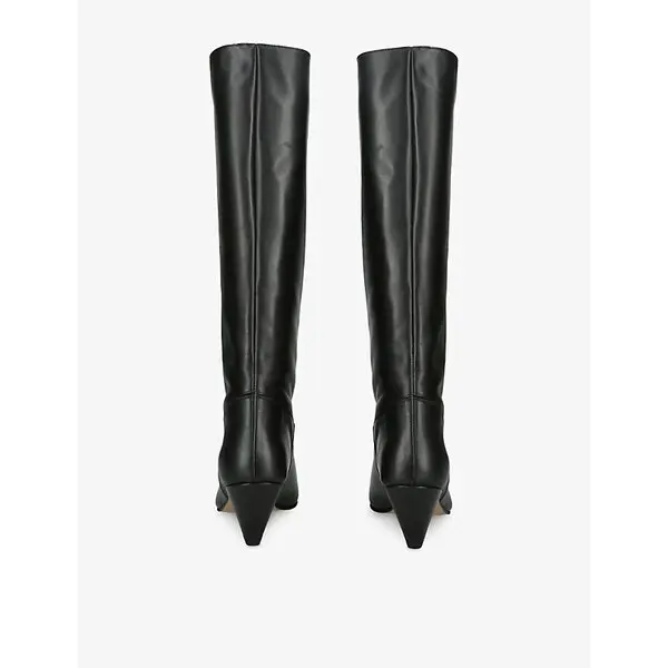 ANONYMOUS COPENHAGEN Jasmina Leather Heeled Knee-high Boots