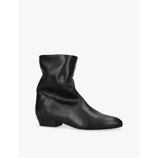ANONYMOUS COPENHAGEN Vully Leather Heeled Ankle Boots