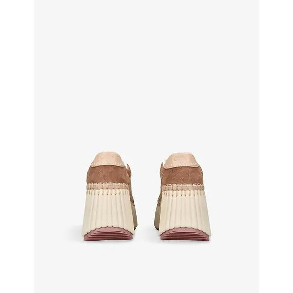Chloé Nama Runner Platform Leather Trainers