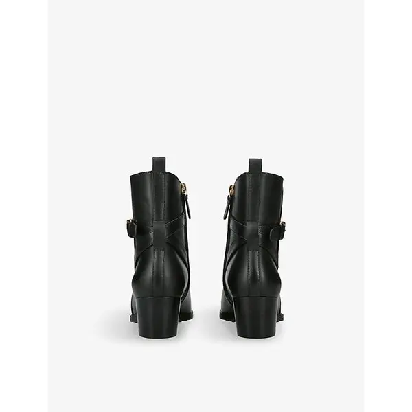 TOD'S Gomma Buckled Leather Heeled Ankle Boots