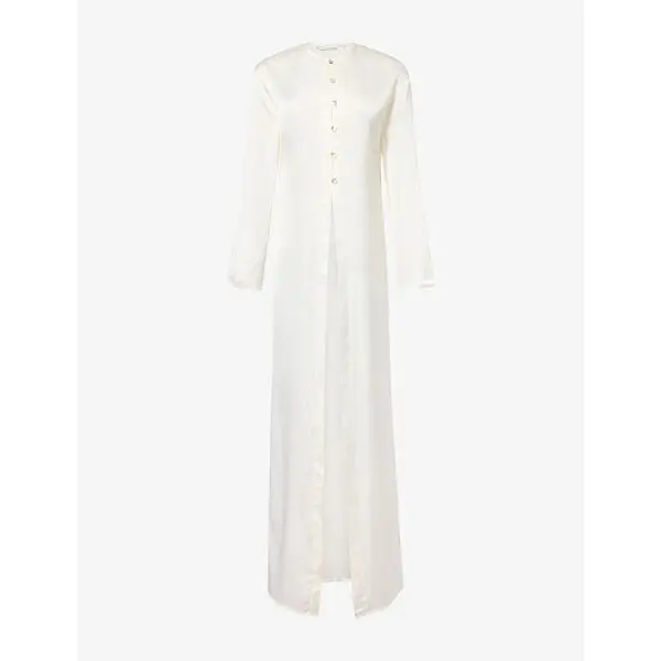 HYPHEN Kenny Maxi-length Satin Top