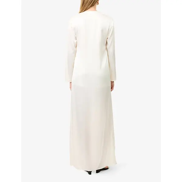 HYPHEN Kenny Maxi-length Satin Top