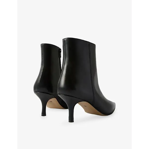 Whistles Kitten Leather Heeled Ankle Boots