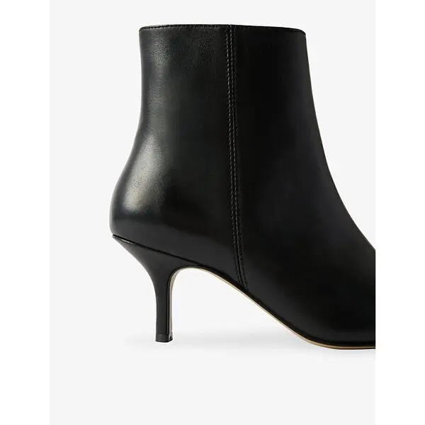 Whistles Kitten Leather Heeled Ankle Boots