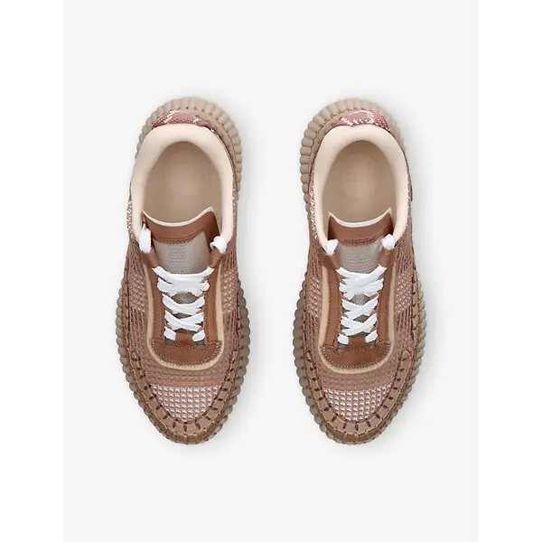 Chloé Nama Runner Platform Leather Trainers