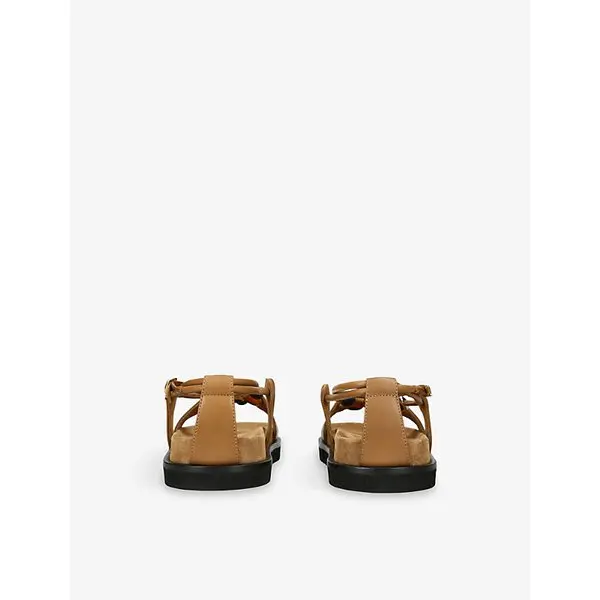 Loewe Pebble Beaded Fussbett Suede Sandals