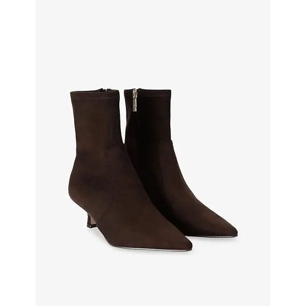 Steve Madden Checklist Faux-suede Heeled Ankle Boots