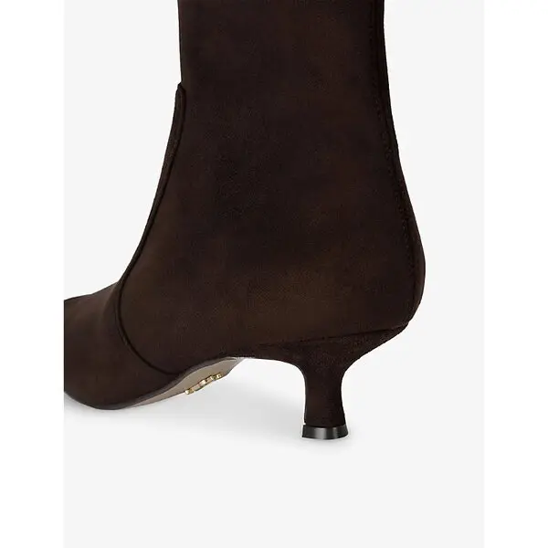 Steve Madden Checklist Faux-suede Heeled Ankle Boots