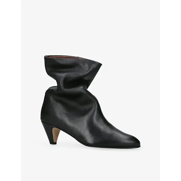 ANONYMOUS COPENHAGEN Vully Leather Heeled Ankle Boots