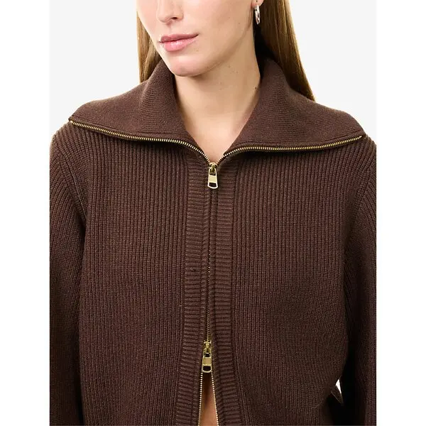 Varley Enrico Zip-up Knitted Cardigan