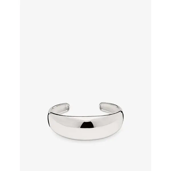 Mejuri Dôme Sterling-silver Bangle - White
