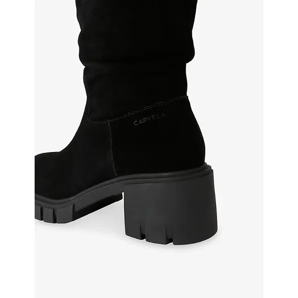 Carvela Ignite Suede Heeled Knee-high Boots