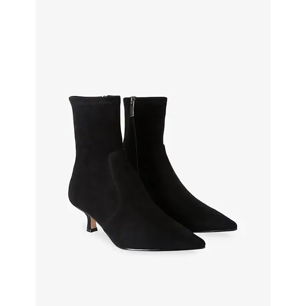 Steve Madden Checklist Faux-suede Heeled Ankle Boots