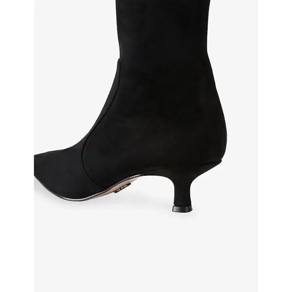 Steve Madden Checklist Faux-suede Heeled Ankle Boots