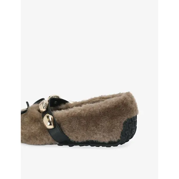 Steve Madden Toasted Faux-fur Ballet Flats