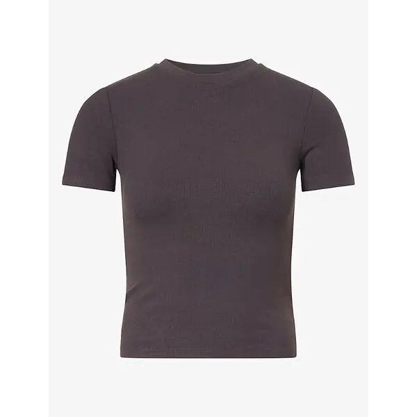 TALA 365 Stretch-rib Round-neck Jersey T-shirt - Espresso