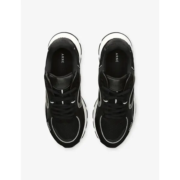 ARNE Circuit Mesh And Leather Trainers