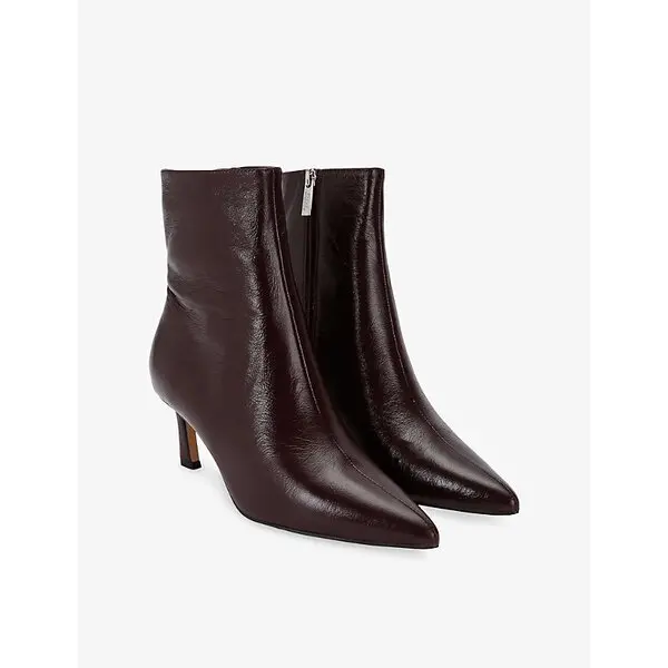 Steve Madden Lulah Leather Heeled Ankle Boots