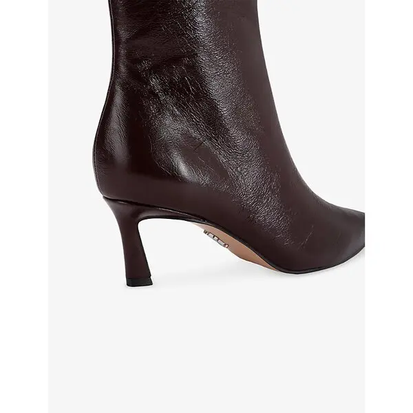 Steve Madden Lulah Leather Heeled Ankle Boots