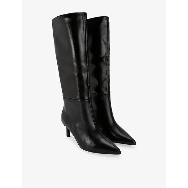 Steve Madden Lavan Leather Heeled Knee-high Boots