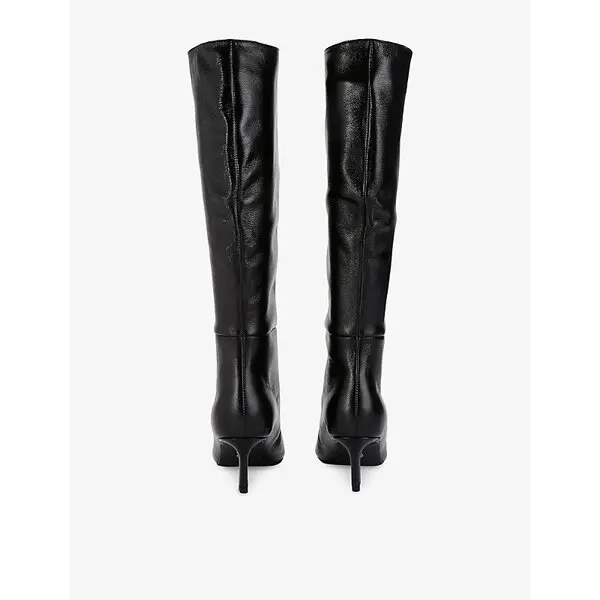 Steve Madden Lavan Leather Heeled Knee-high Boots