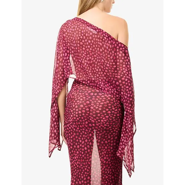 HYPHEN Liana Cropped Sheer Top