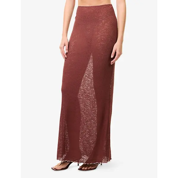 HYPHEN Kenny Knitted Maxi Skirt