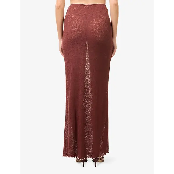 HYPHEN Kenny Knitted Maxi Skirt