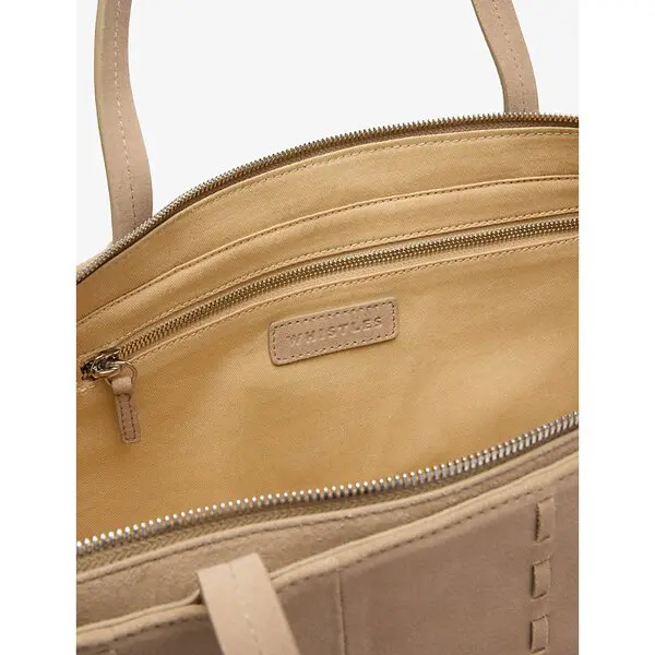 Whistles Whipstitch Suede Tote Bag