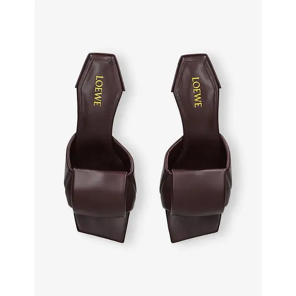 Loewe Origami Slide 45 Leather Mules