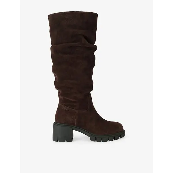 Carvela Ignite Suede Heeled Knee-high Boots