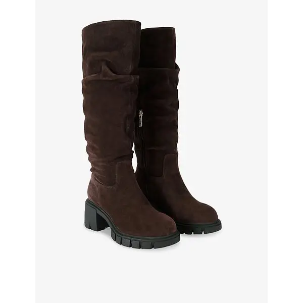 Carvela Ignite Suede Heeled Knee-high Boots