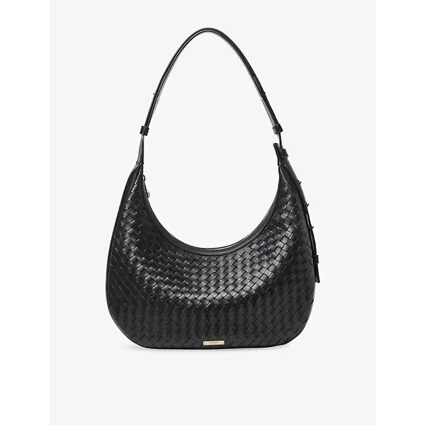 ASPINAL OF LONDON Soho Large Crescent Leather Shoulder Bag
