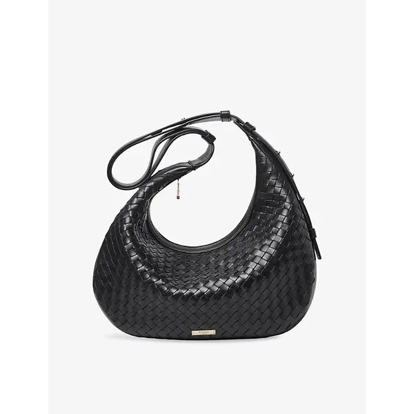 ASPINAL OF LONDON Soho Large Crescent Leather Shoulder Bag