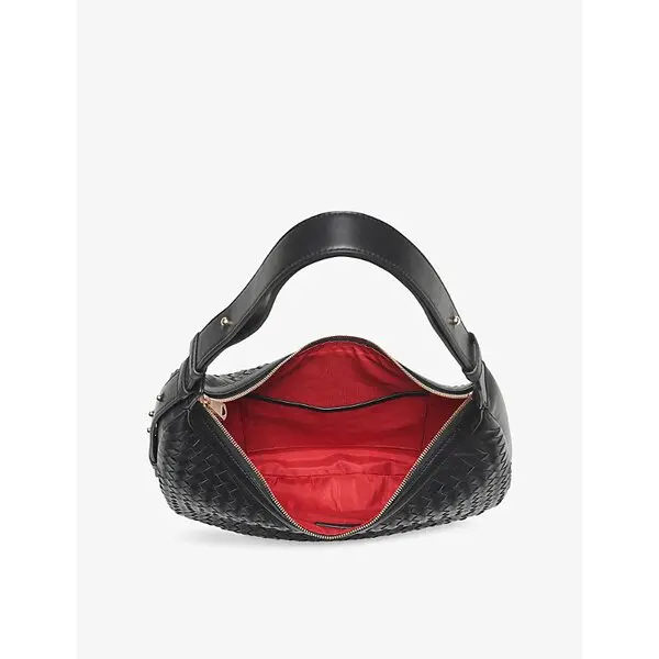 ASPINAL OF LONDON Soho Large Crescent Leather Shoulder Bag
